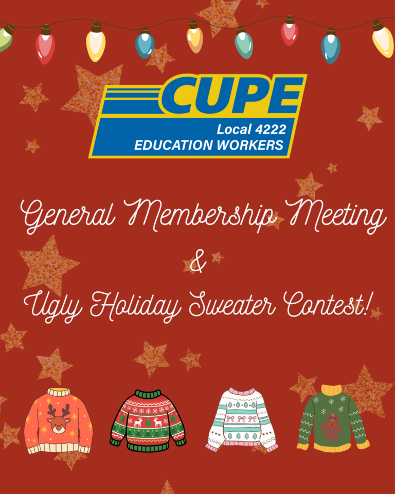 CUPE Local 4222 – Thames Valley District School Board Support Staff