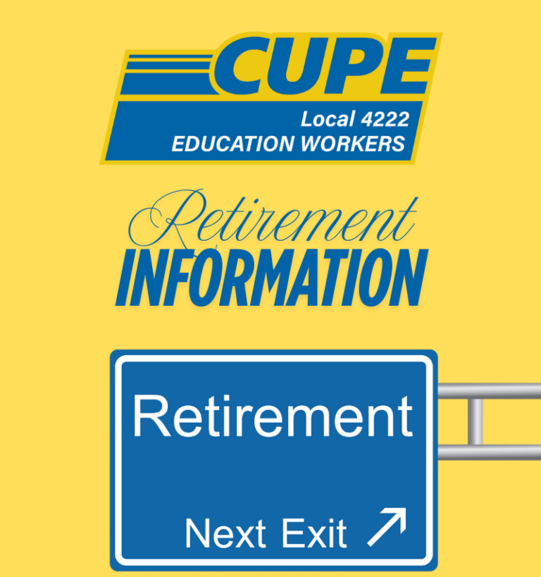 Retirement Information – CUPE Local 4222